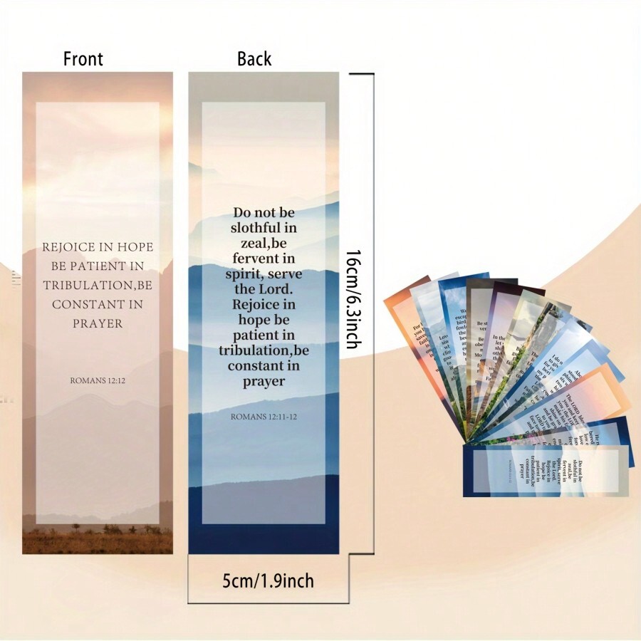 24pcs Bible Verse Scenic Bookmarks, Christian Themed Gifts For Women ...