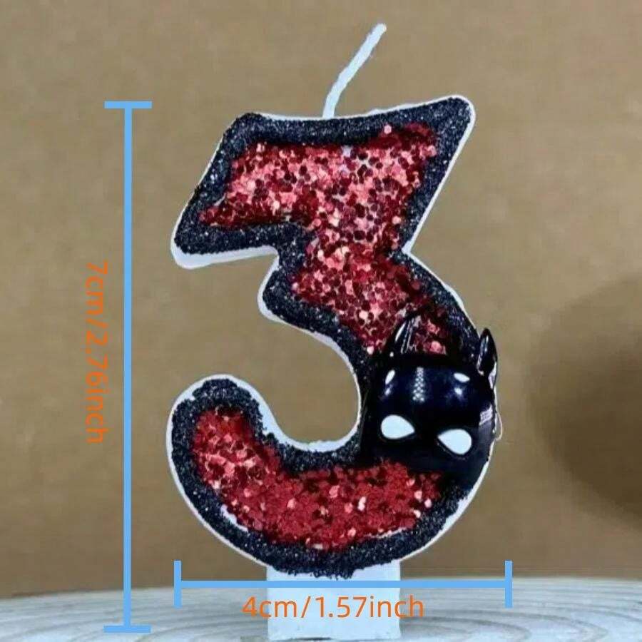 Sequin Birthday Number Candles, 0-9. You Can Choose The Most Suitable ...