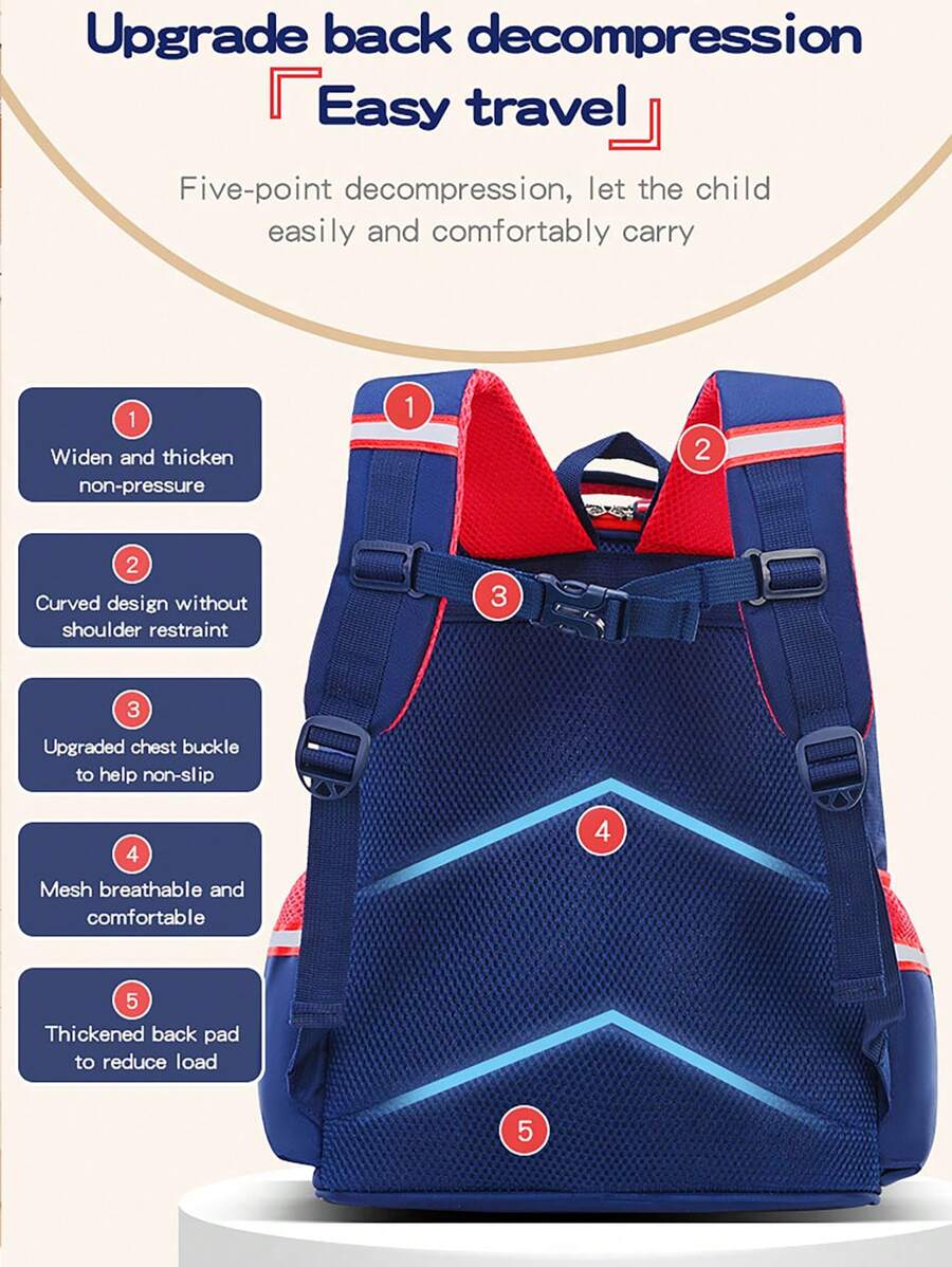 New Elementary School Backpack For 6-12 Years Old 1st-6th Grade,Unisex ...