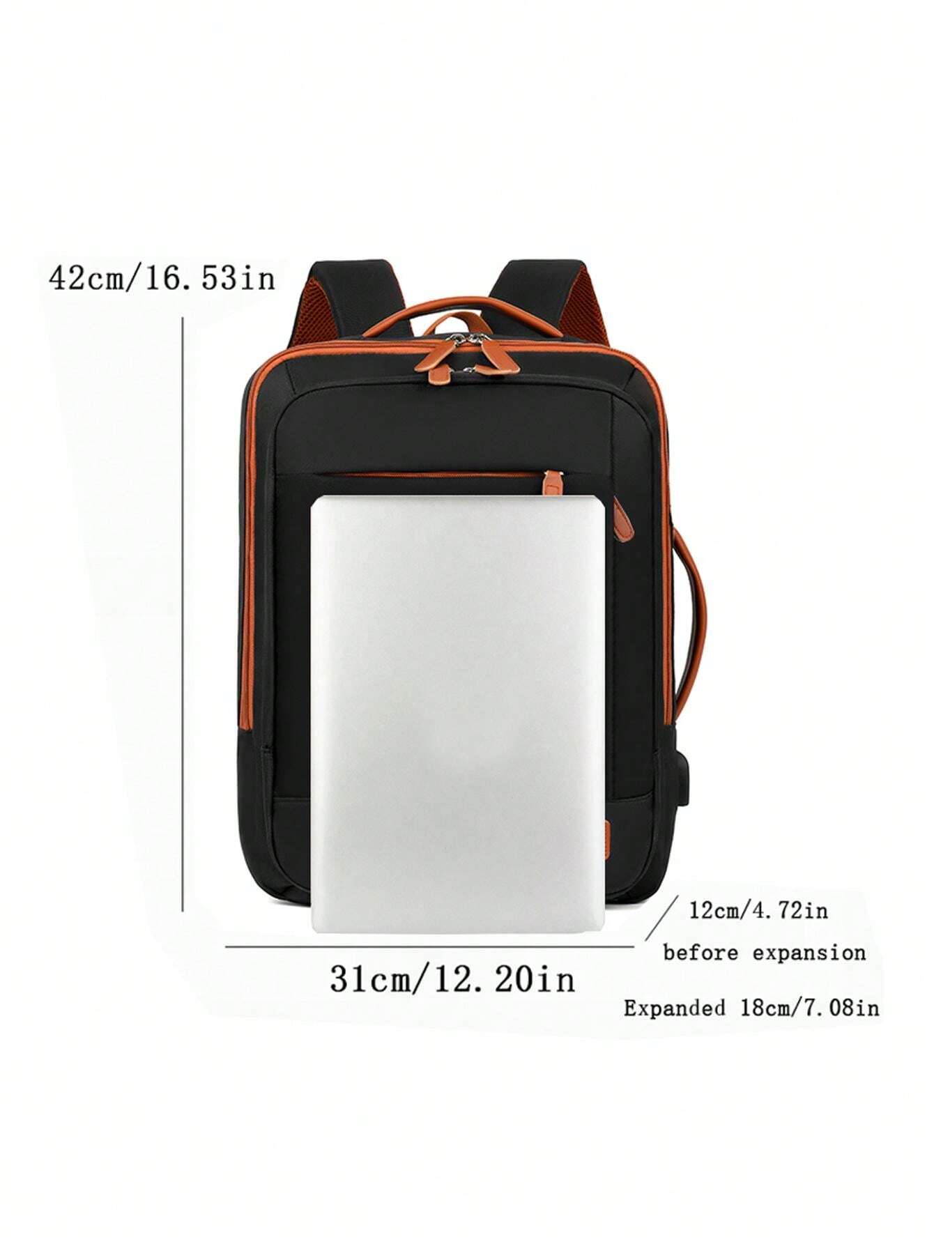 Expandable Multi-Functional Laptop Backpack With Wet-Dry Separation For ...