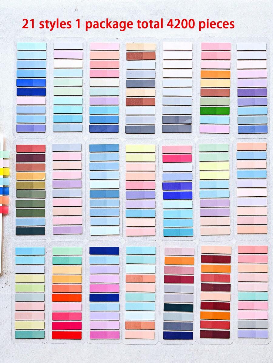 21 Types 1 Package Of Index Labels 200 Pieces Each A Total Of 4200 ...