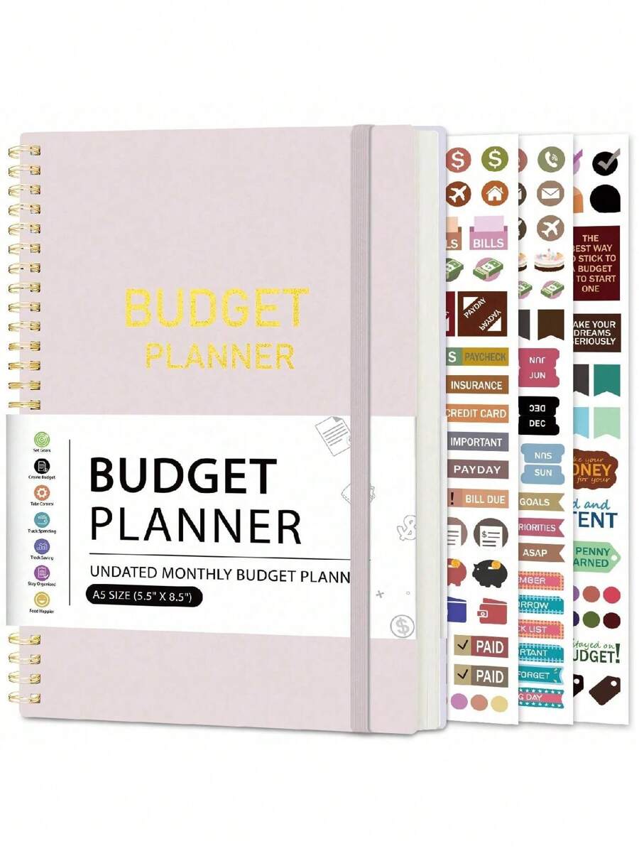 1pc Budget Planner,+3 Stickers, Simple Daily Weekly Monthly Budget ...