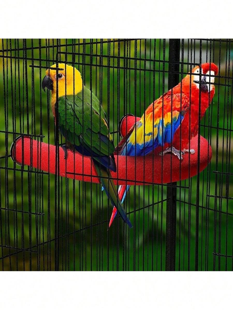 Perch Stand, U Shape Quartz Sands Bird Stick Paw Grinding Rough ...