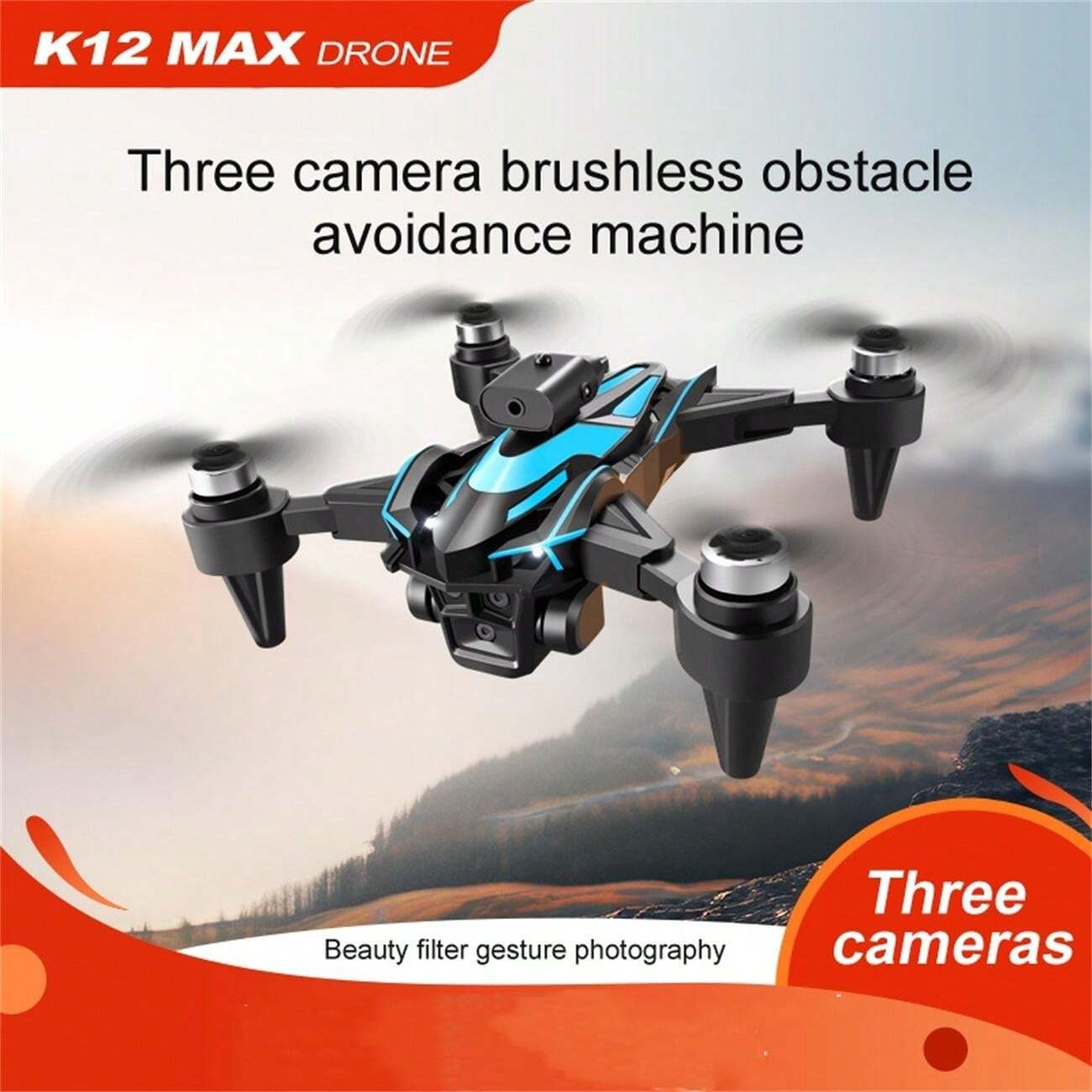 K12 Max Drone - 360° Obstacle Avoidance, Optical Flow Positioning ...