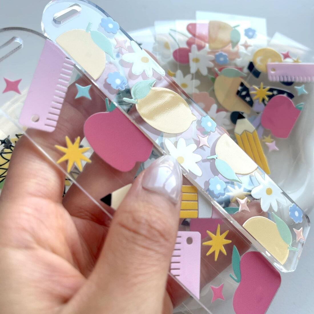 22 Pcs Per Set UV DTF Transfer Sticker - 5.15X1.12 Inch-Waterproof ...