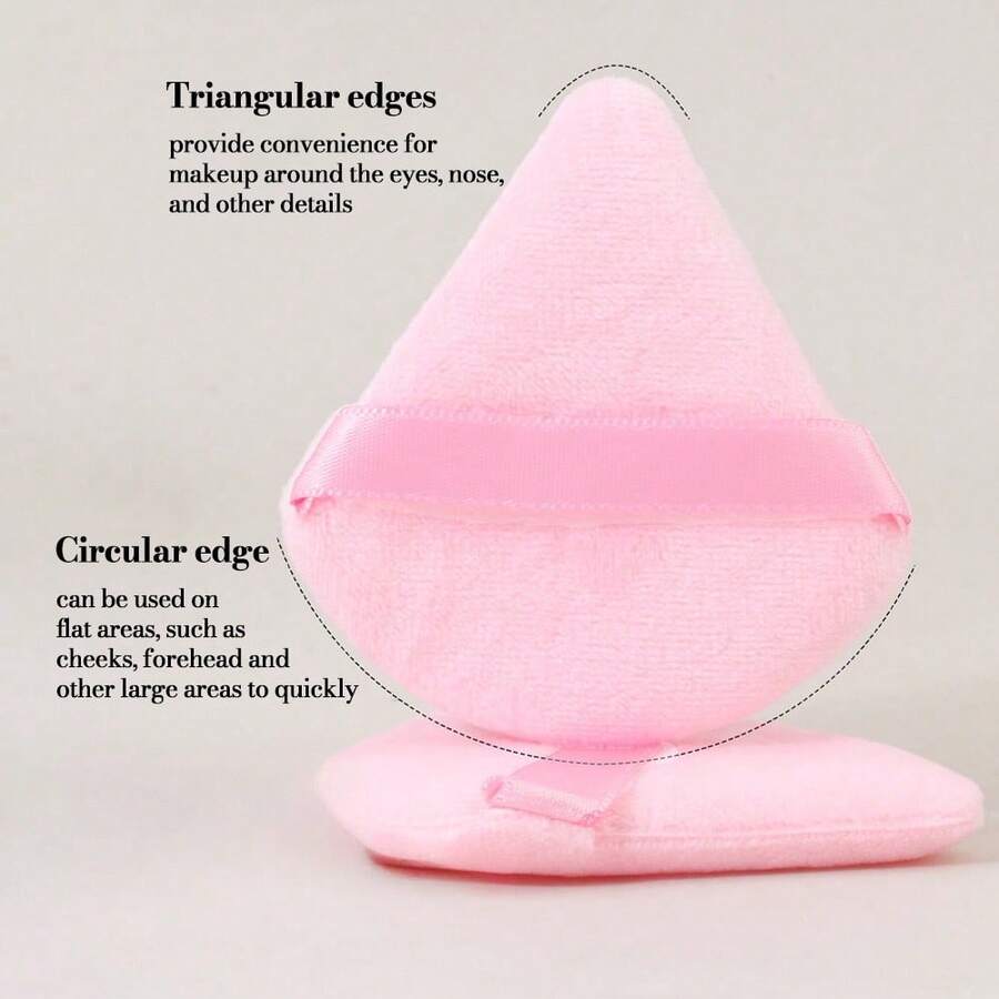 10pcs Triangle Velvet Powder Puff, Specifically Designed For Contouring ...