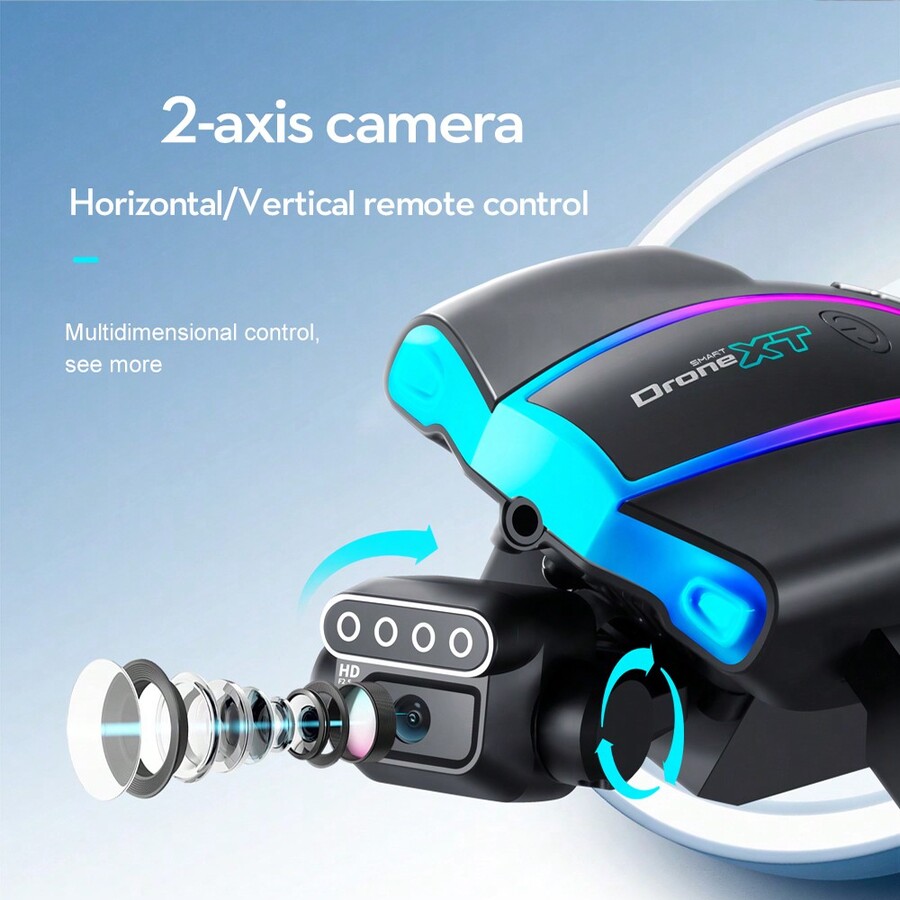 Xt105 Drone With Obstacle Avoidance Dual Aerial Shooting Brushless