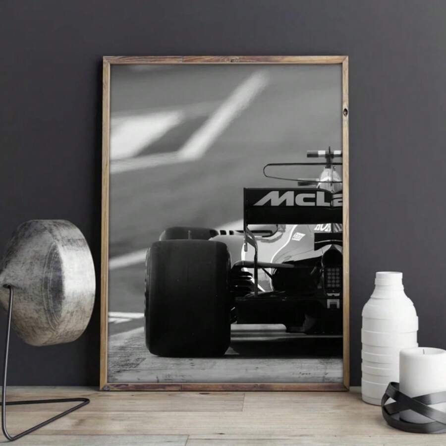 1pc Frameless Formula 1 Mclaren Poster, Formula 1 Print, F1 Car Back ...