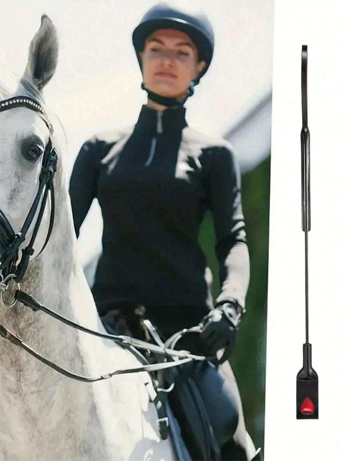 1pc Outdoor Leather Riding Whip Riding Practice Male And Female Riding ...