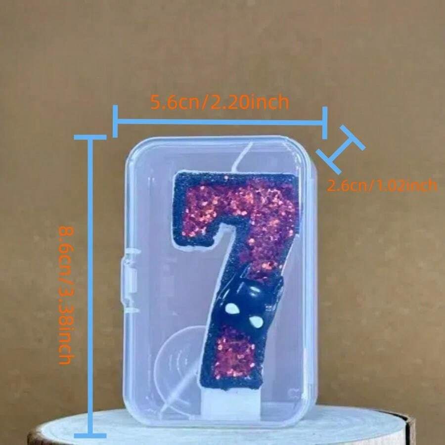 Sequin Birthday Number Candles, 0-9. You Can Choose The Most Suitable ...