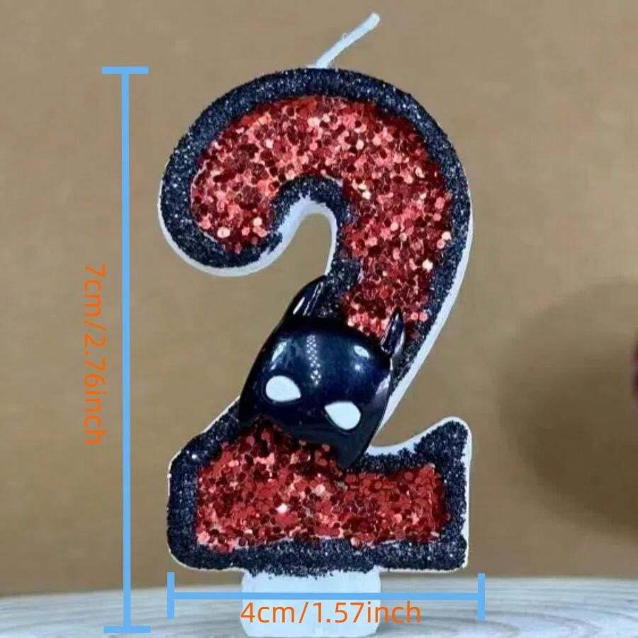 Sequin Birthday Number Candles, 0-9. You Can Choose The Most Suitable ...