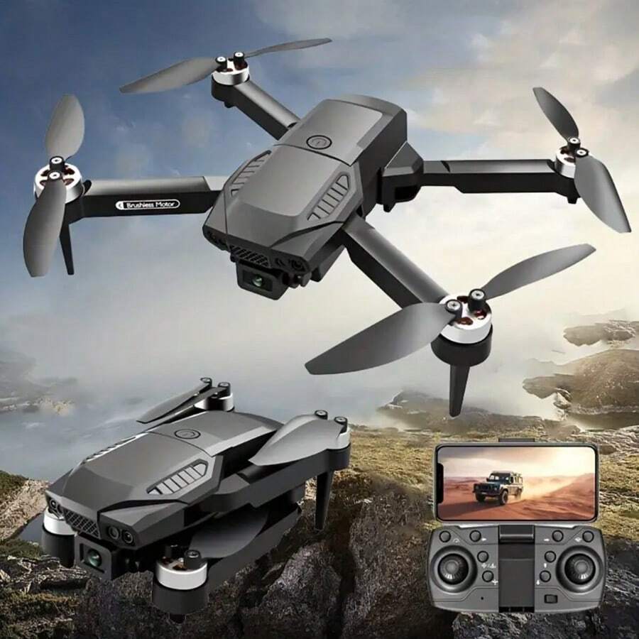 F198 Drone Toy, App Controlled, Brushless Motor For Stable Flight, HD Dual Camera, Optical Flow ...