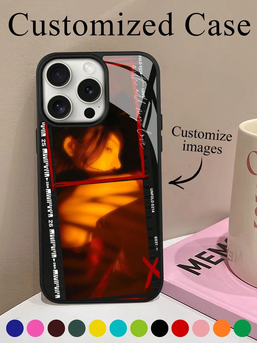 1pc Customized Fashionable Unisex Shiny Acrylic Phone Case For IPhone ...