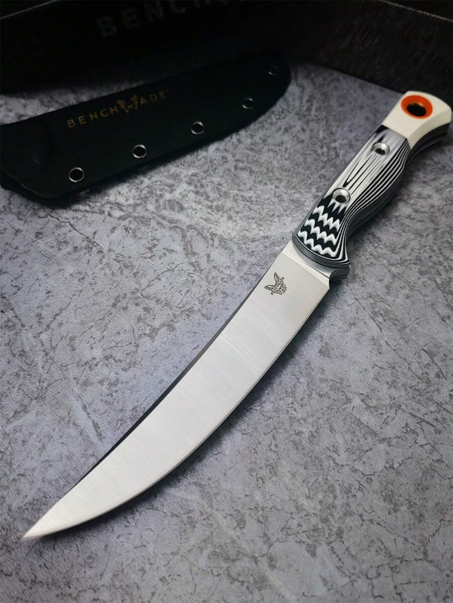 BM Knives 15500-1K Bänk S45VN Blad Ståltillverkad Hunt Meatcrafter Fast ...