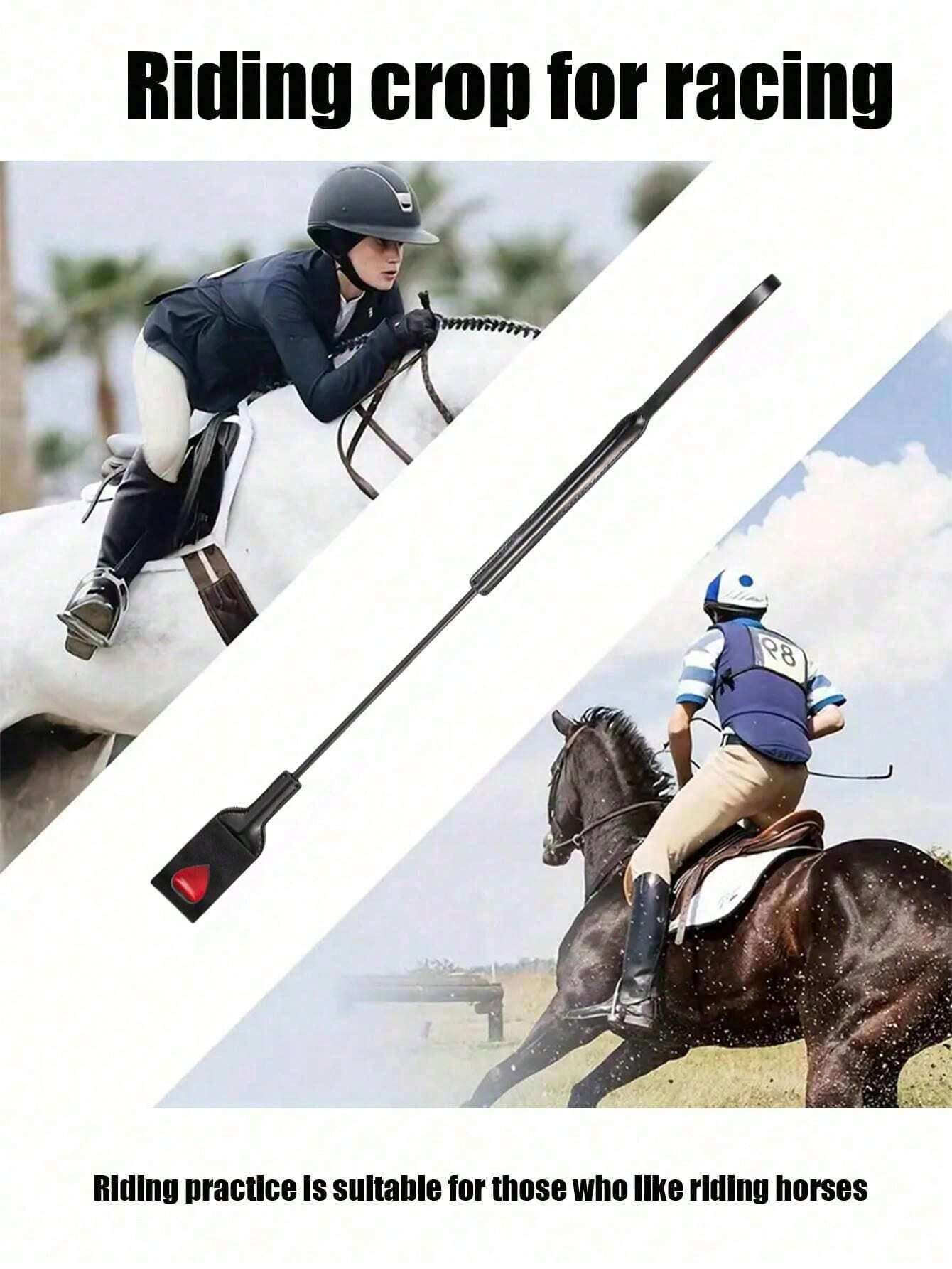 1pc Outdoor Leather Riding Whip Riding Practice Male And Female Riding ...