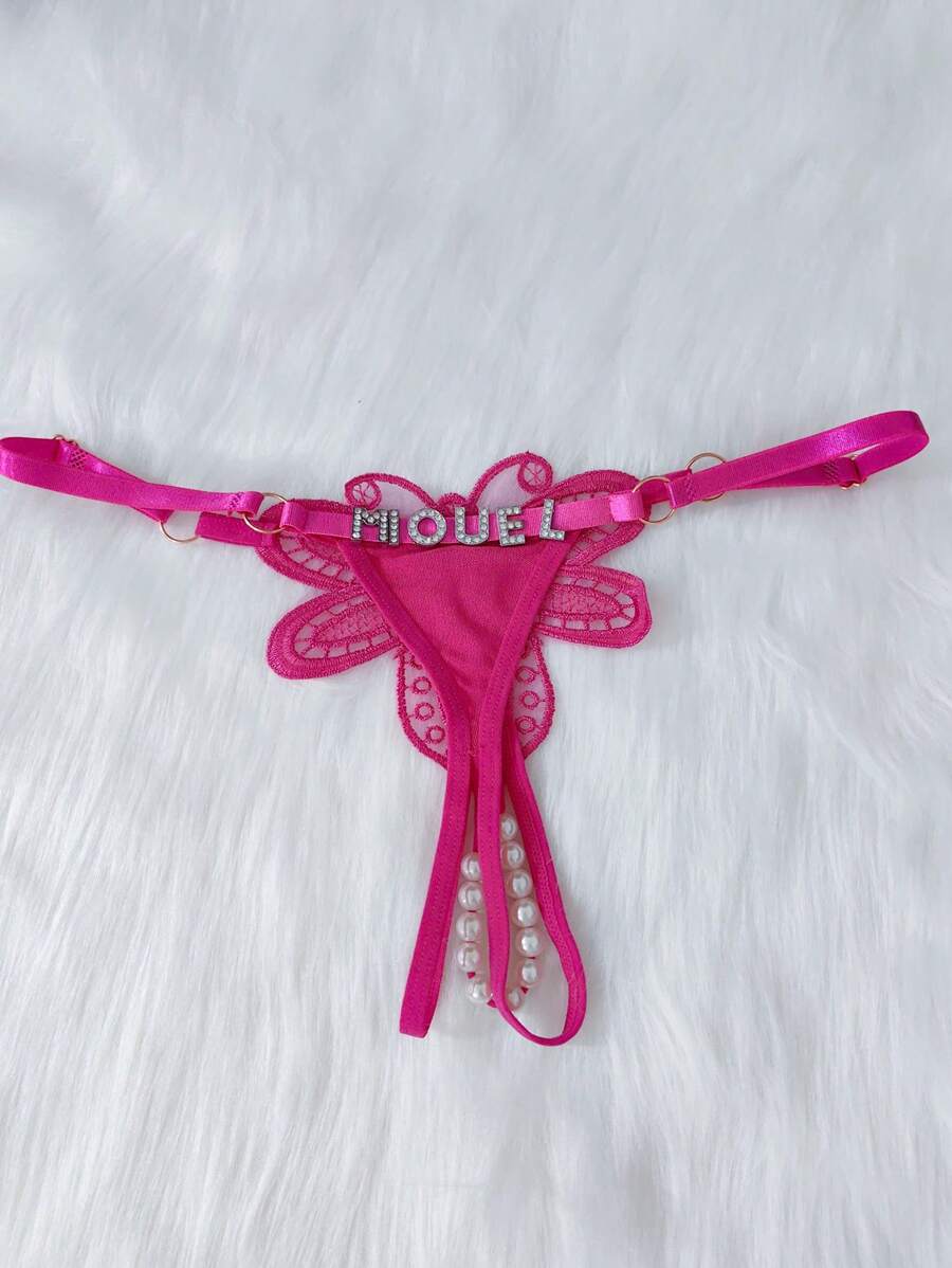 Custom Funny Thong G-Strings With Gold Charms Name • Personalized Charm ...