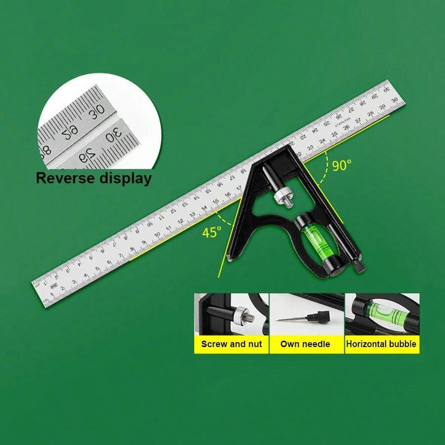 300mm Adjustable Stainless Steel Mobile Combination Protractor, Civil ...