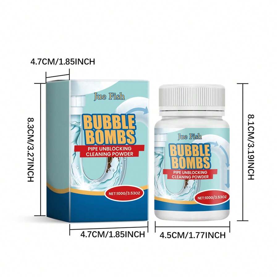 Pipe Dredge Powder Powerful Dissolves Sewage Kitchen Oil Dredge Magic ...