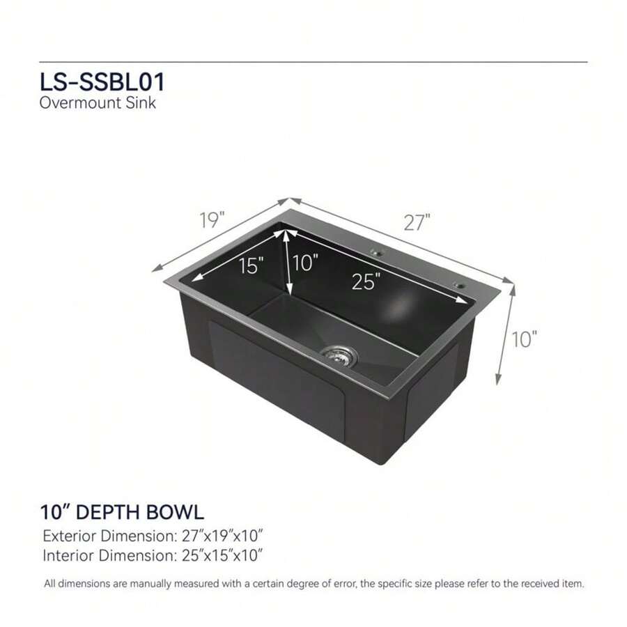 Undermount Kitchen Sink Stainless Steel Under Counter Deep Single Bowl ...
