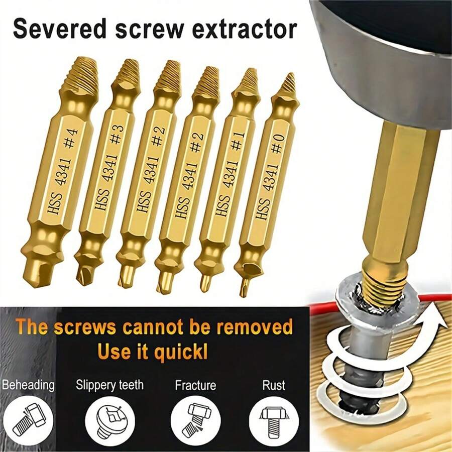 Broken Head Screw Extractor Screws Sliding Teeth Extraction Screw ...
