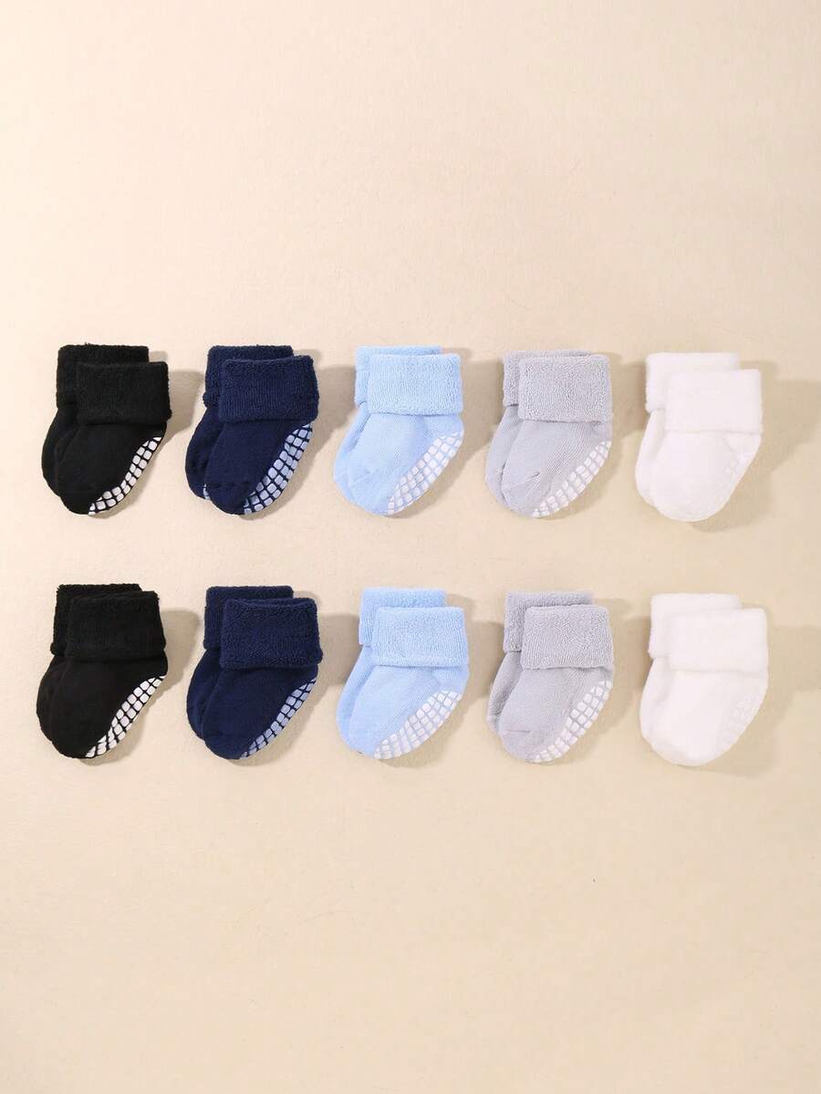 10 Pairs Of New Baby Comfortable And Warm Looped Floor Socks, Cute ...