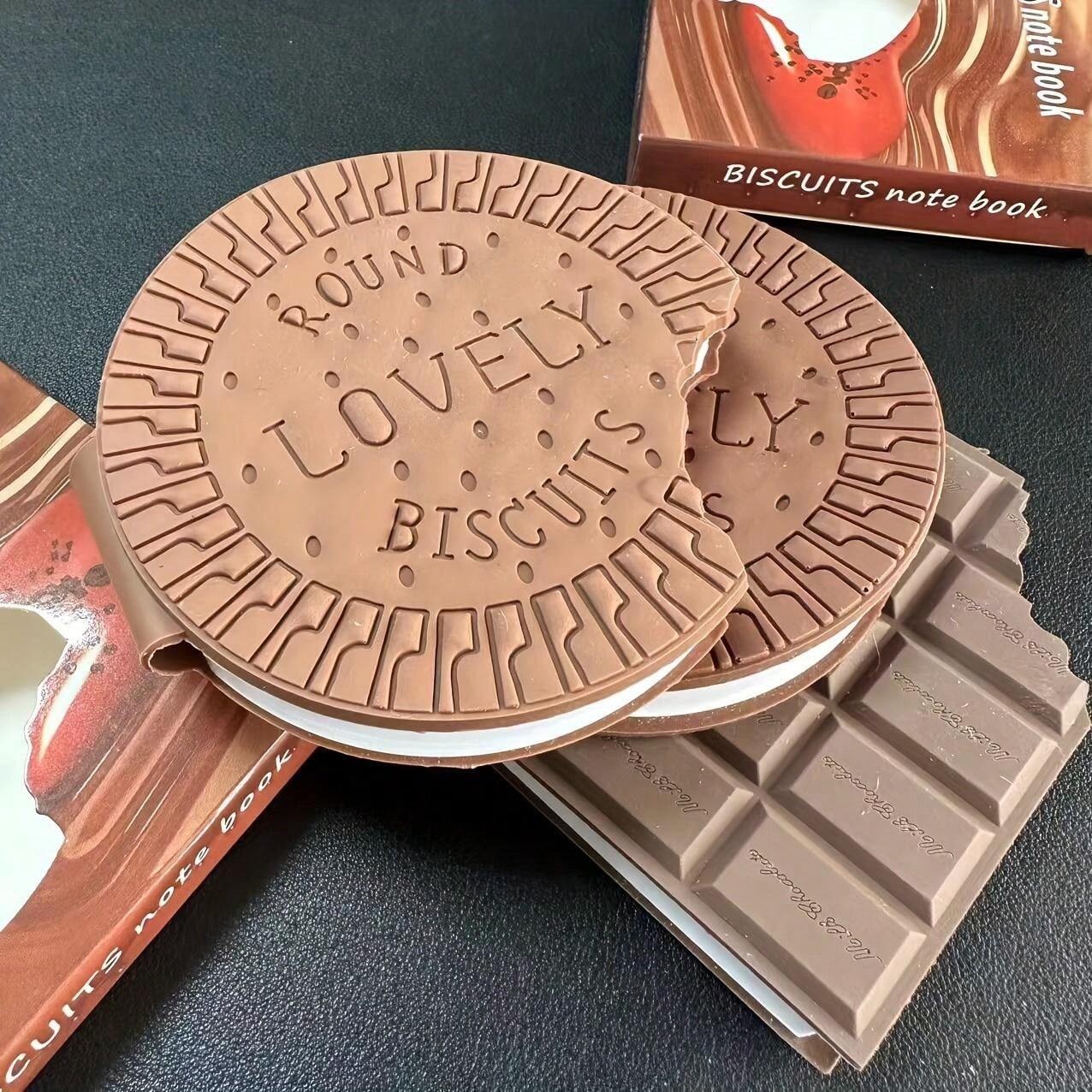 2pcs/Set Scented Chocolate Cookies Notebooks, Chocolate, Cookie ...