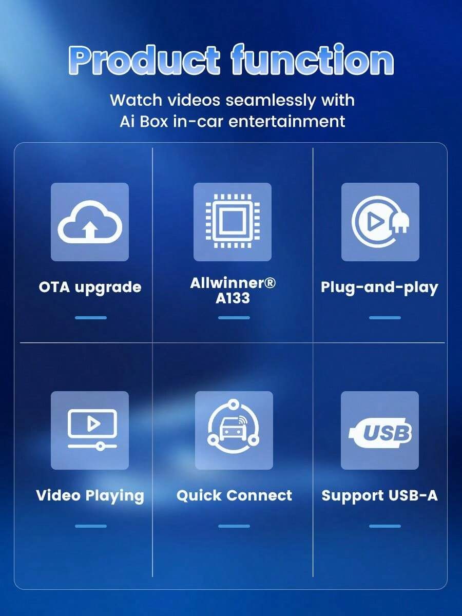 CARLINKIT CarlinKit Tbox Lite CarPlay AI Box, Système 3-en-1 ...