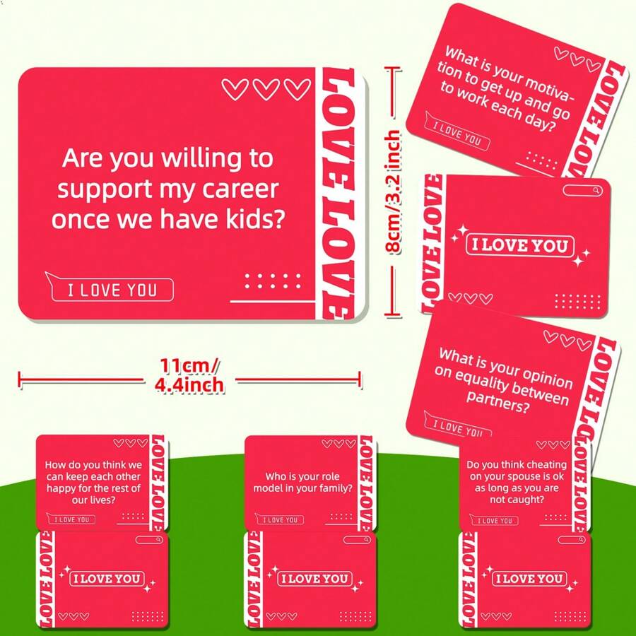 Juego de cartas con 50 tarjetas de inicio de conversación para parejas ...