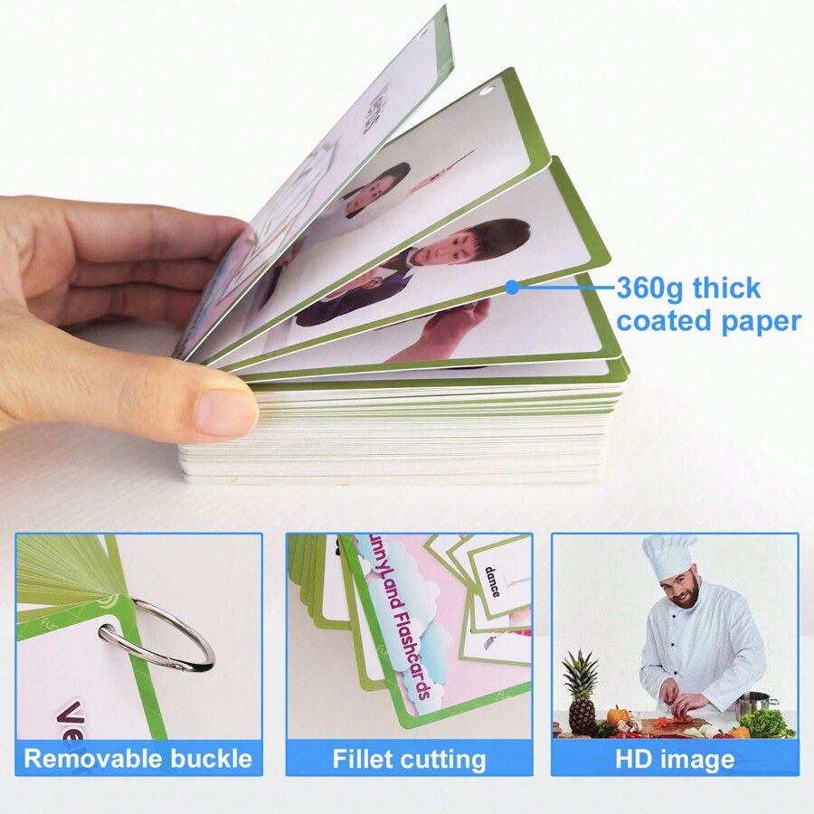 65 Cards Of Action Verbs English Learning Cards With Picture Kid ...
