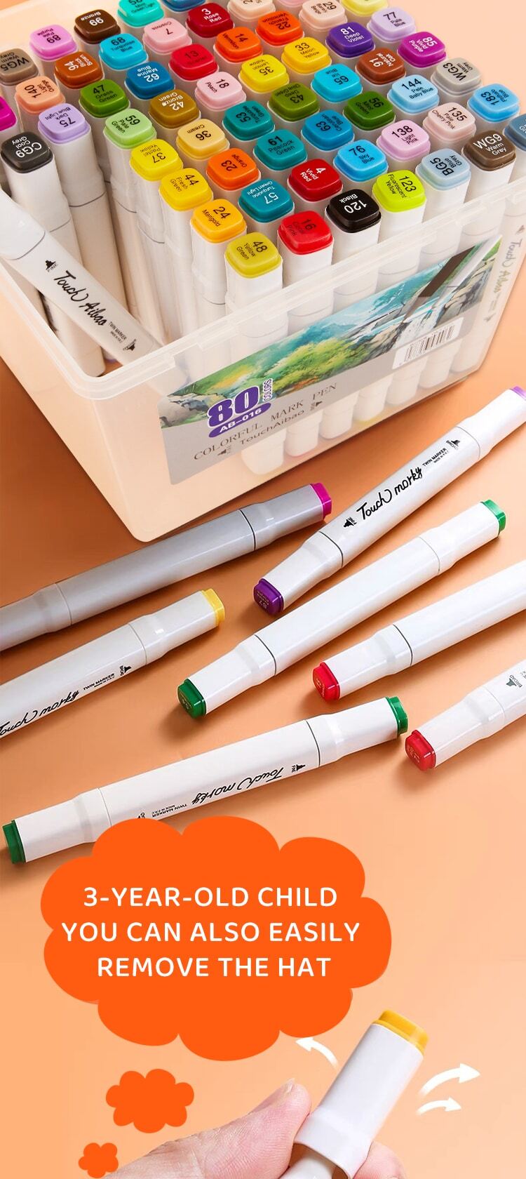 Art Markers, Dual Tip Permanent Marker Pens Highlighters Perfect For ...