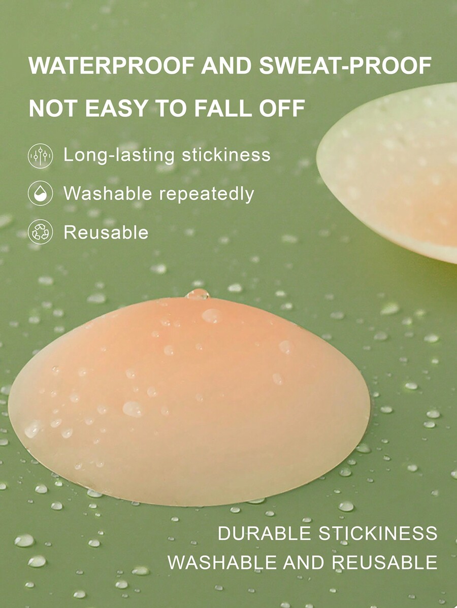 Solid Breast Stickers Anti-Flashing Nipple Covers Self-Adhesive ...