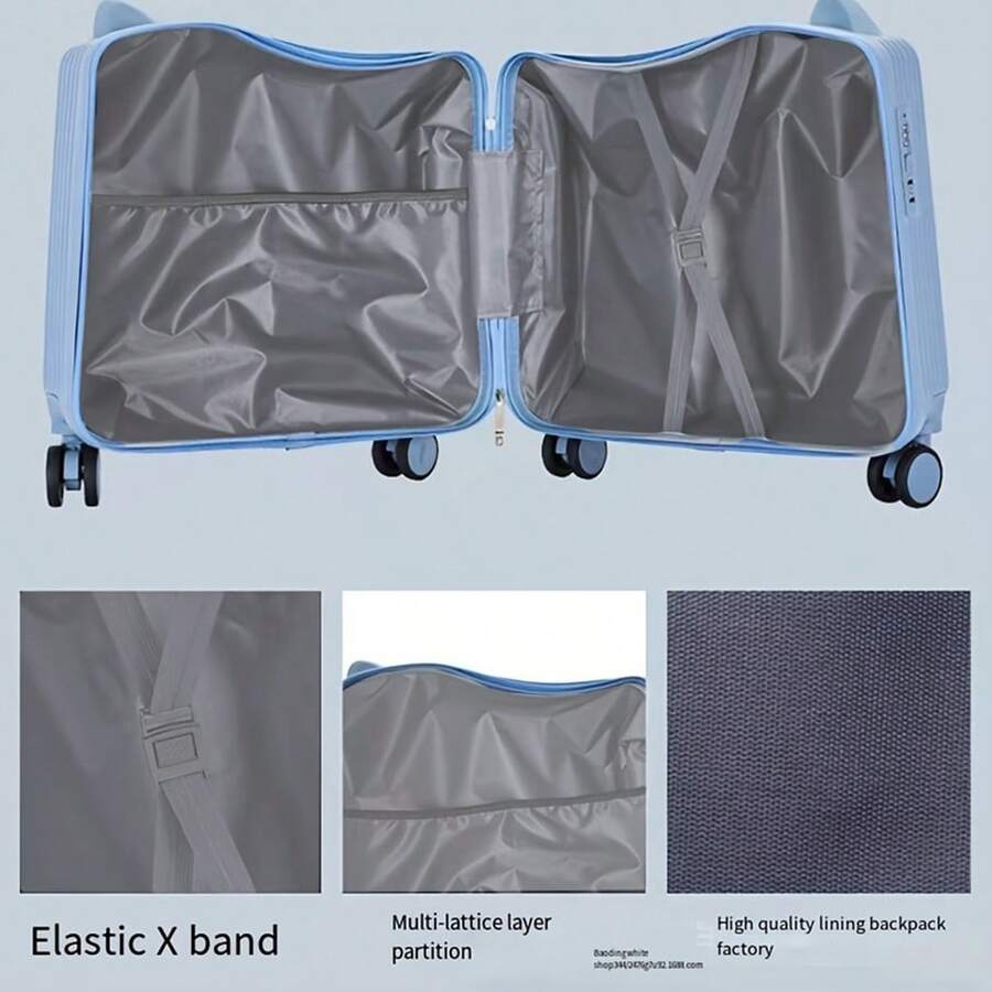 Mala de Viagem com Rodas de 20 Polegadas, Pode Sentar, Carregador ...