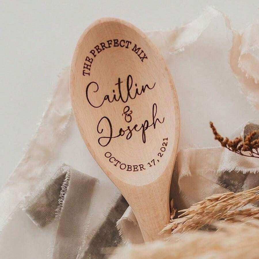 Personalized Baking Mixing Spoon, Perfect For Blending | Customized ...