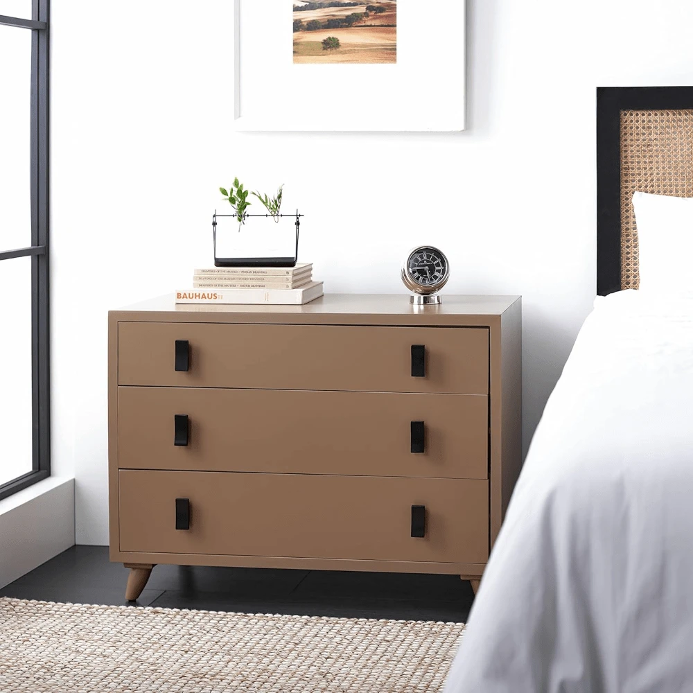 Home Collection Blaize Black 3-Drawer Nightstand Dresser Chest | SHEIN USA
