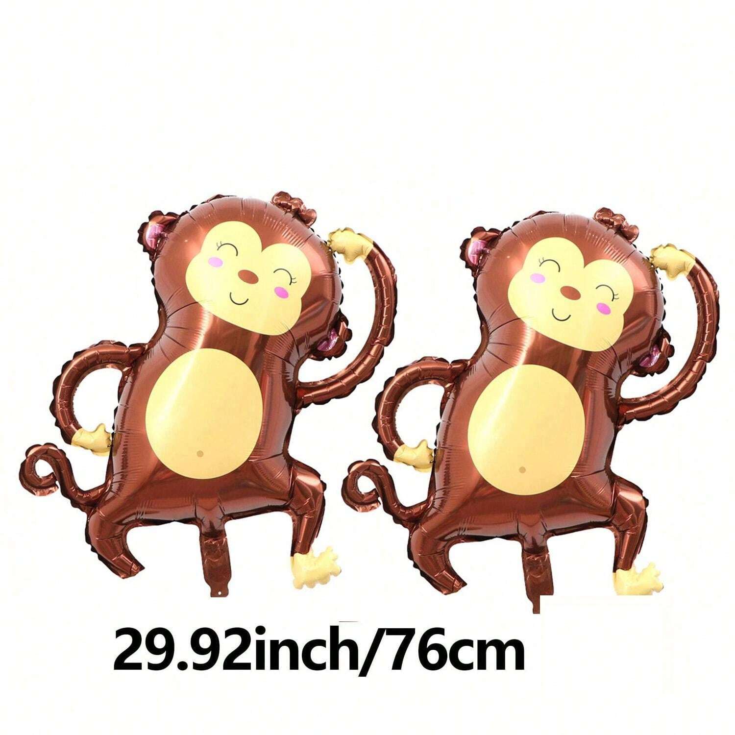 6pcs/Set Jungle Wild Animal Foil Balloon Set - Large Zoo Animal Shaped ...