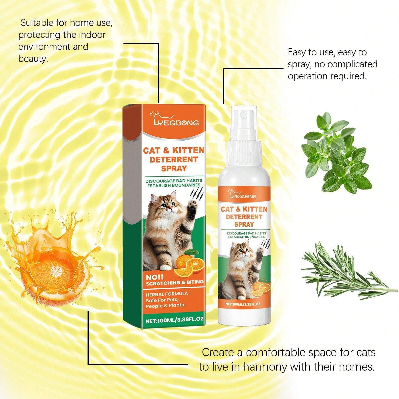 1pc Cat Care Spray, Gentle Ingredients, Reduce Cat Scratching And ...