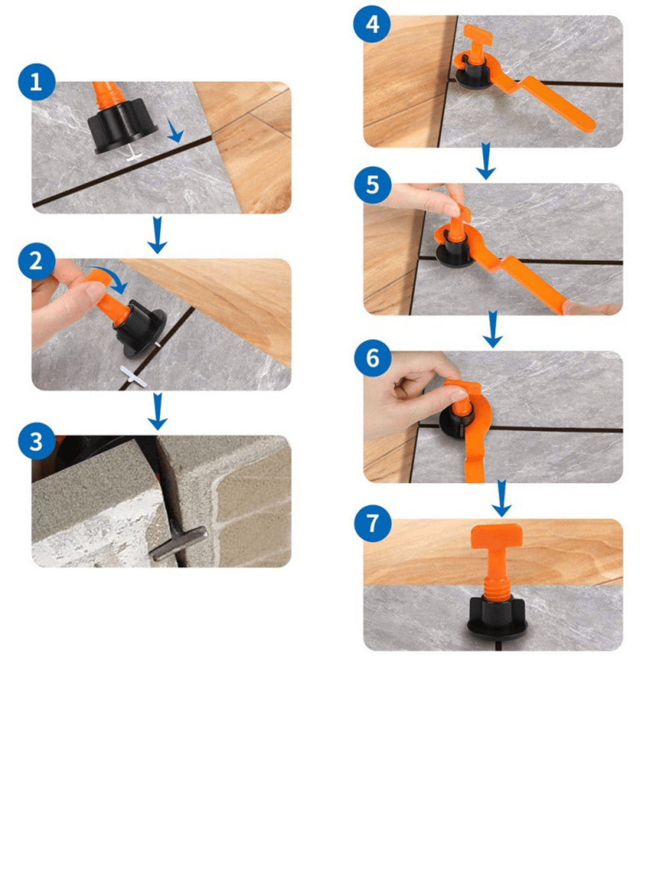 Value Pack Reusable Tile Levelling System, Replaceable Wall And Floor ...