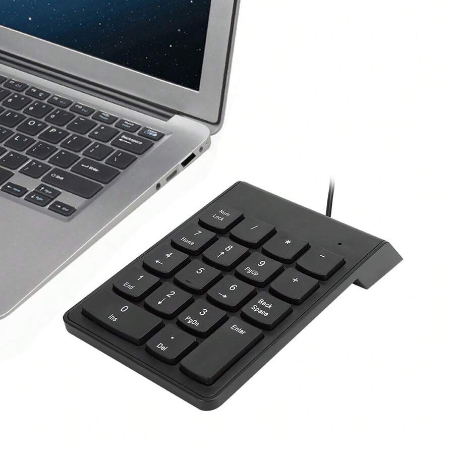 Wired Keyboard, Stylish Keyboard, Silent Digital Keyboard, Black ...