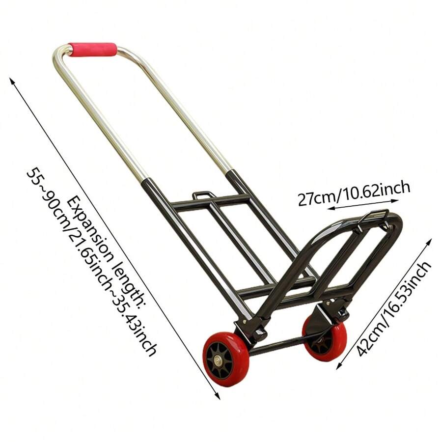 Foldable Portable Hand Trolley - Folding Hand Cart For Luggage ...