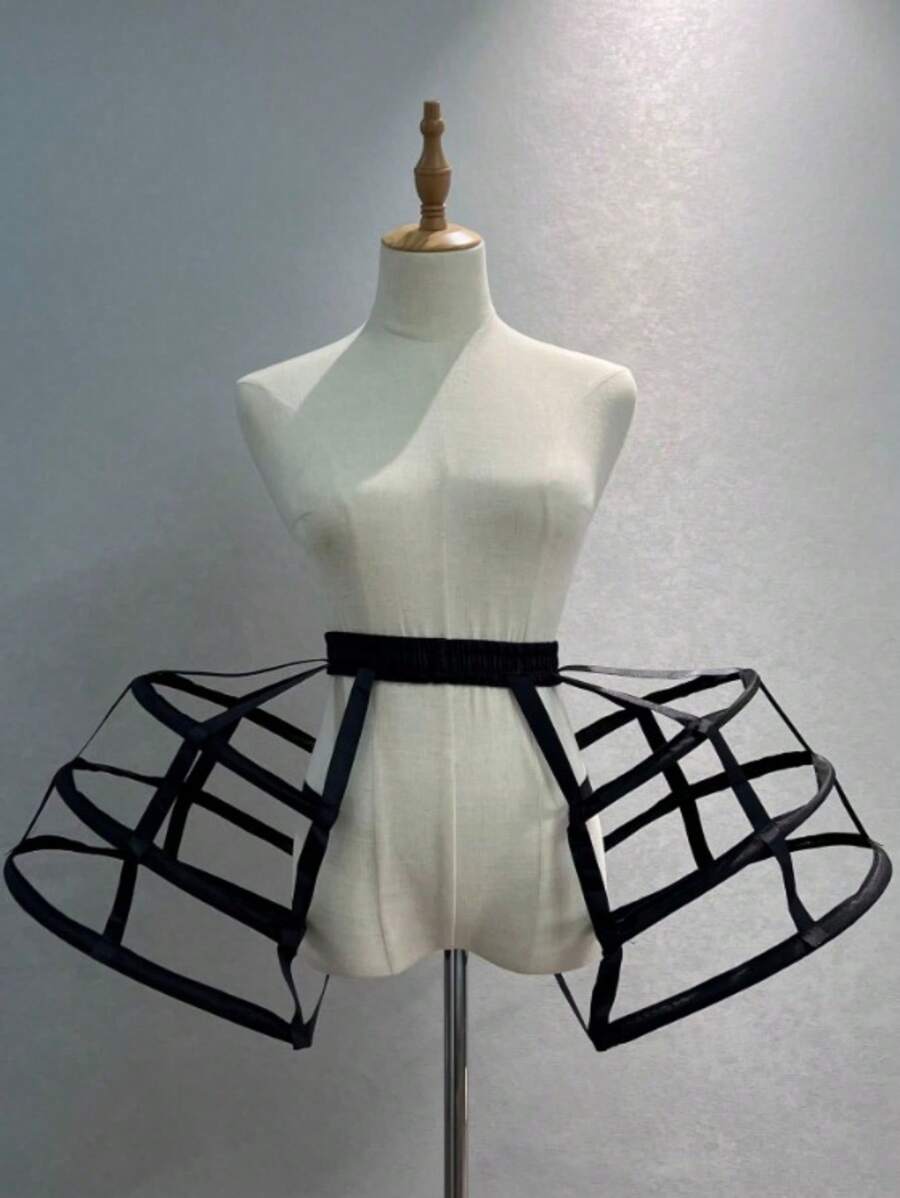 3-Layer Hollow Black & White Bird Cage Petticoat Skirt, Wholesale ...