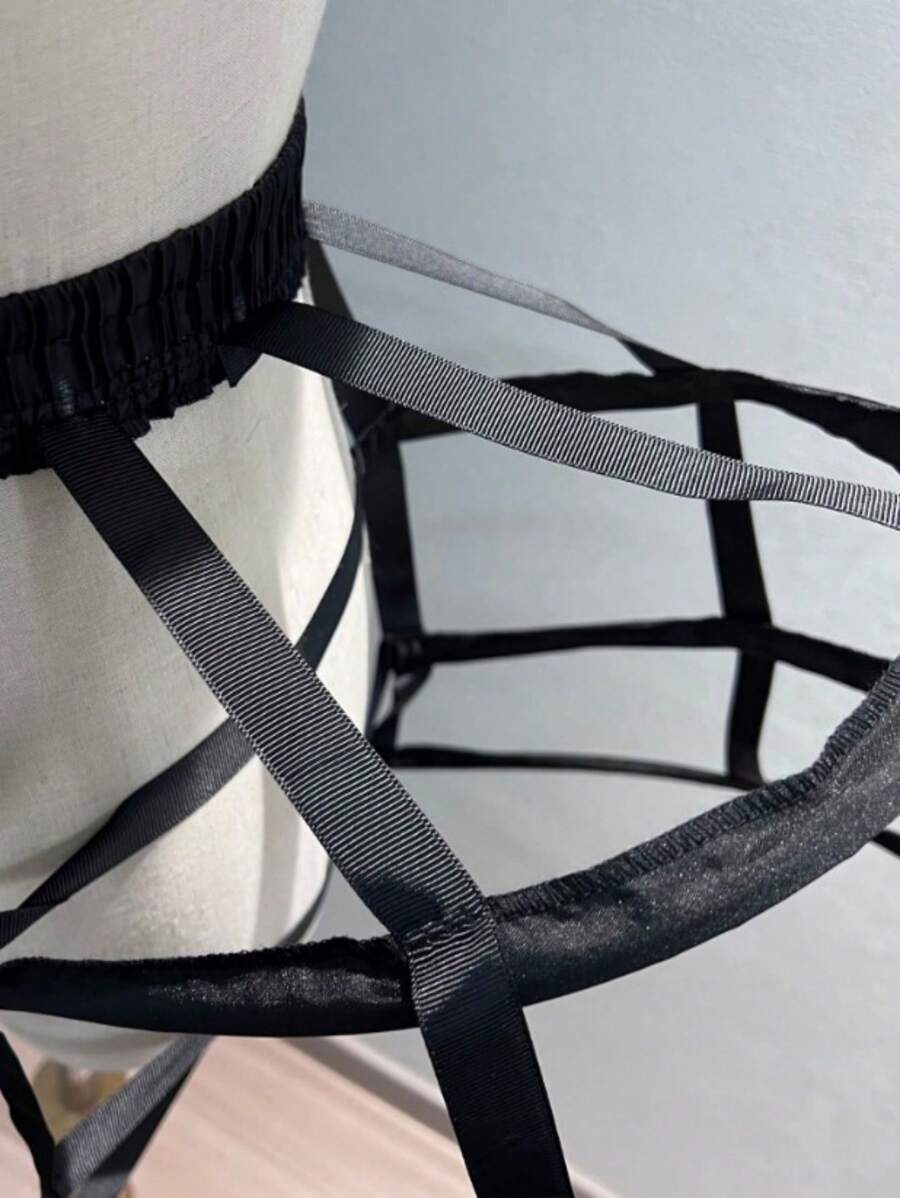 3-Layer Hollow Black & White Bird Cage Petticoat Skirt, Wholesale ...