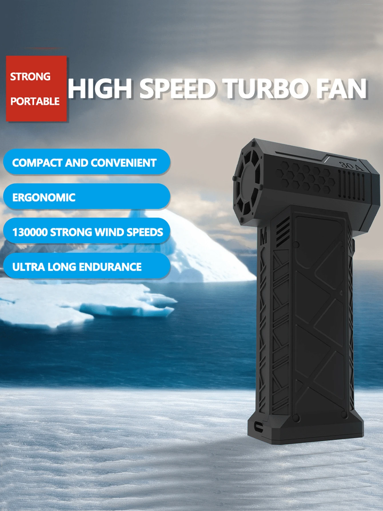 Violent Fan 130,000 RPM Turbo Motor Brushless Rechargeable Model ...