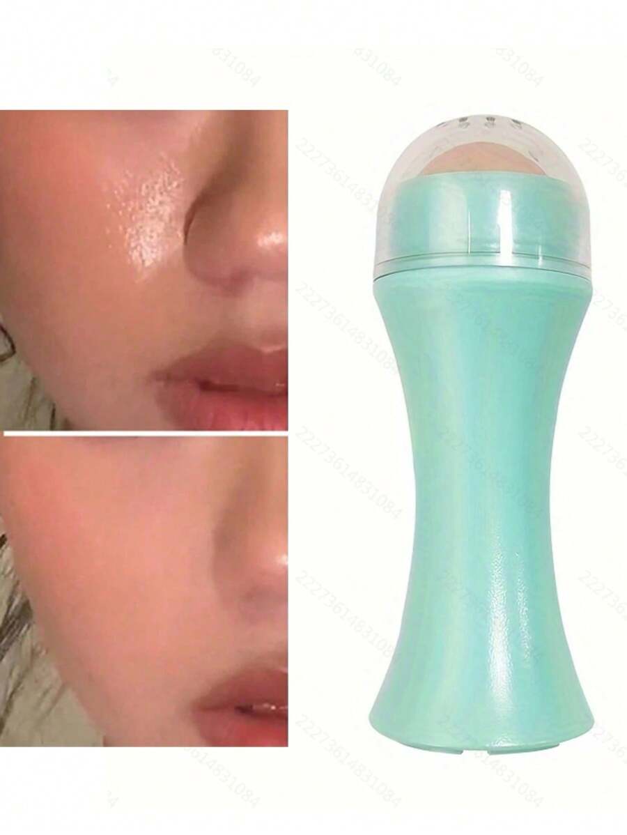Face Roller,Face Massage Tools Green Volcanic Face Roller Absorbing Oil ...