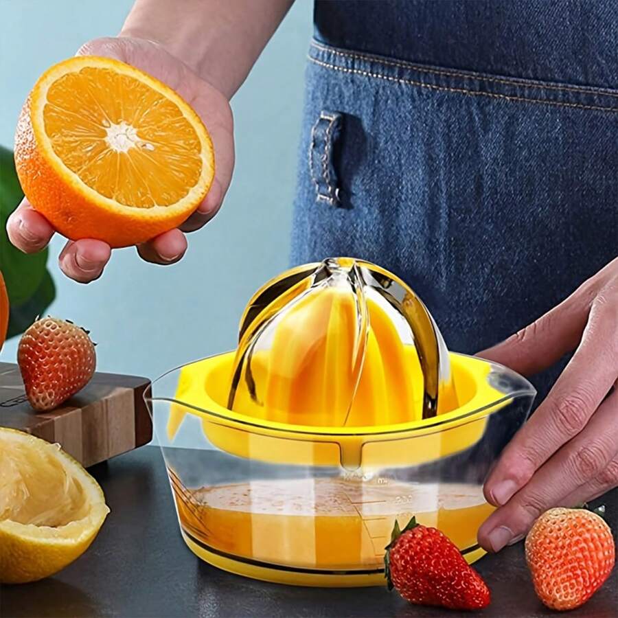 Citrus Lemon Orange Juicer Manual Hand Squeezer With Built-In Measuring ...