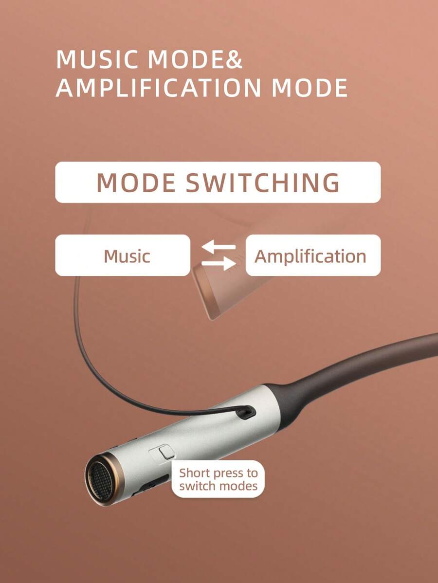 RIKYA Rechargeable Hearing-Aid Amplifier Headphones For Middle-Aged And ...