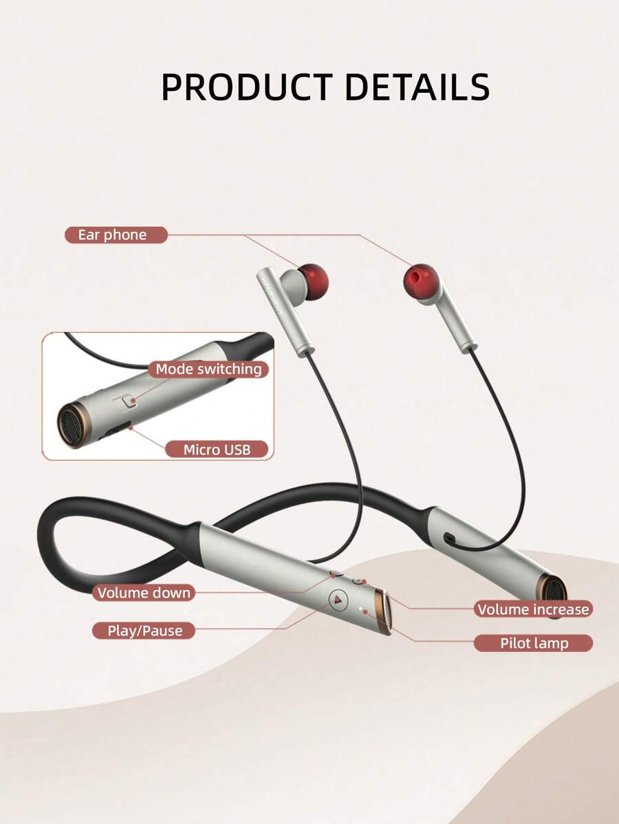 RIKYA Rechargeable Hearing-Aid Amplifier Headphones For Middle-Aged And ...