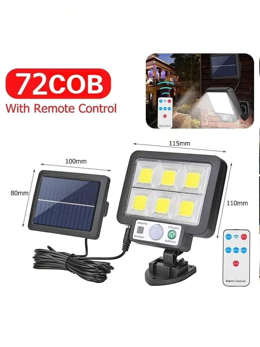 Super Bright LED Street Lamps Waterproof Outdoor Split Solar Wall Light ...