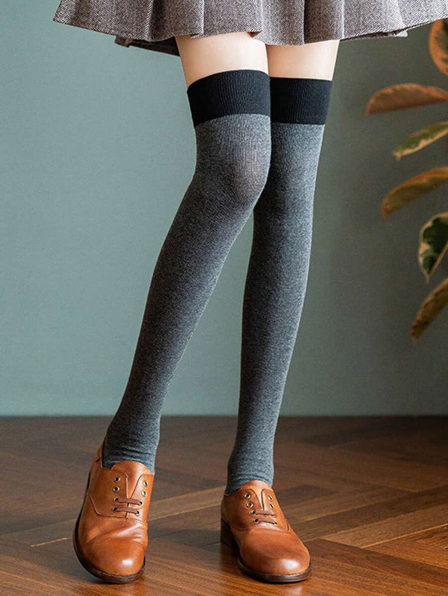 1 Pair 420D Compression Socks, Over-The-Knee High Stockings With ...