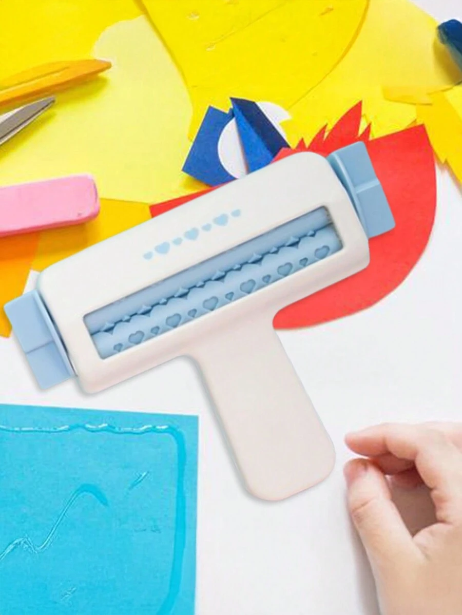 DIY Straight Line Heart Shaper Texture Roller - Craft Paper Embosser ...