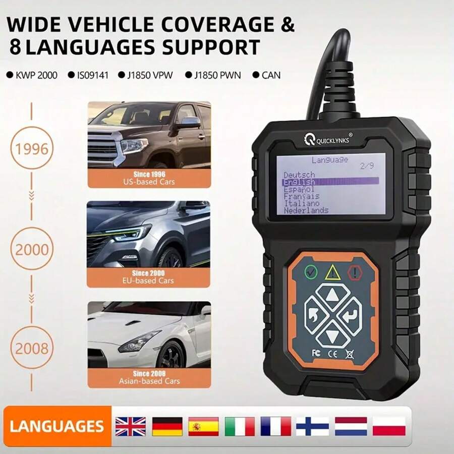 OBD2 Car Diagnostic Tool: Instantly Diagnose Check Engine Light With ...